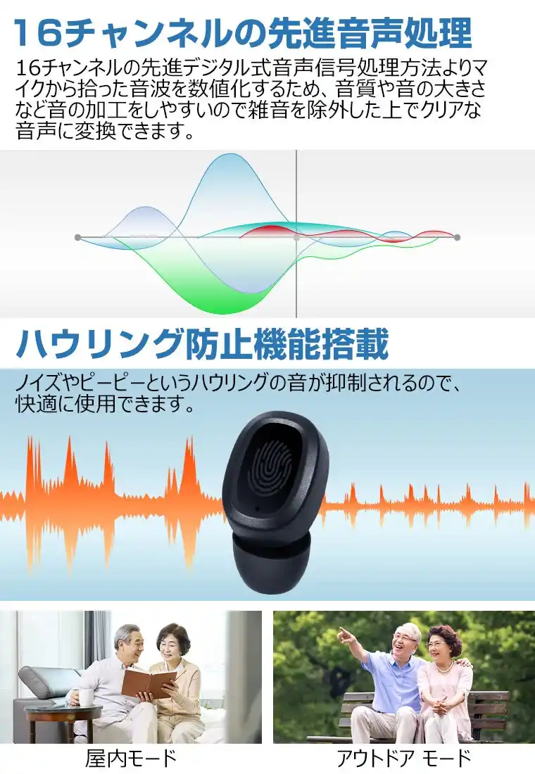 【L＆Lライブリーライフ株式会社】 次世代ワイヤレス集音器-軽量イヤホン型デザイン＆Bluetooth対応！快適な聞こえをサポートする集音器 ...